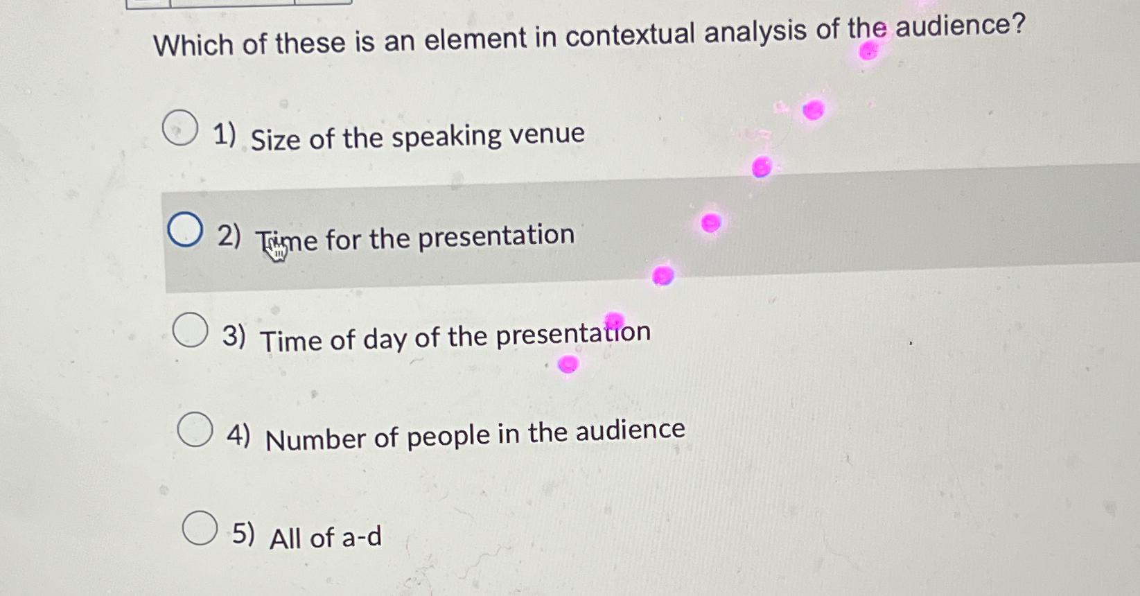 Solved Which of these is an element in contextual analysis | Chegg.com