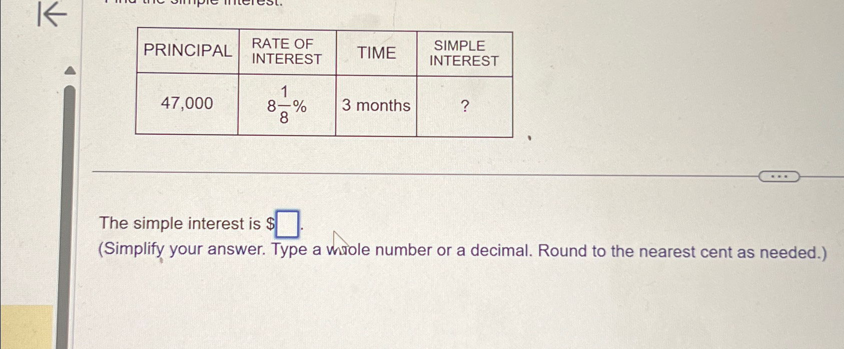 Solved \table[[PRINCIPAL,\table[[RATE | Chegg.com