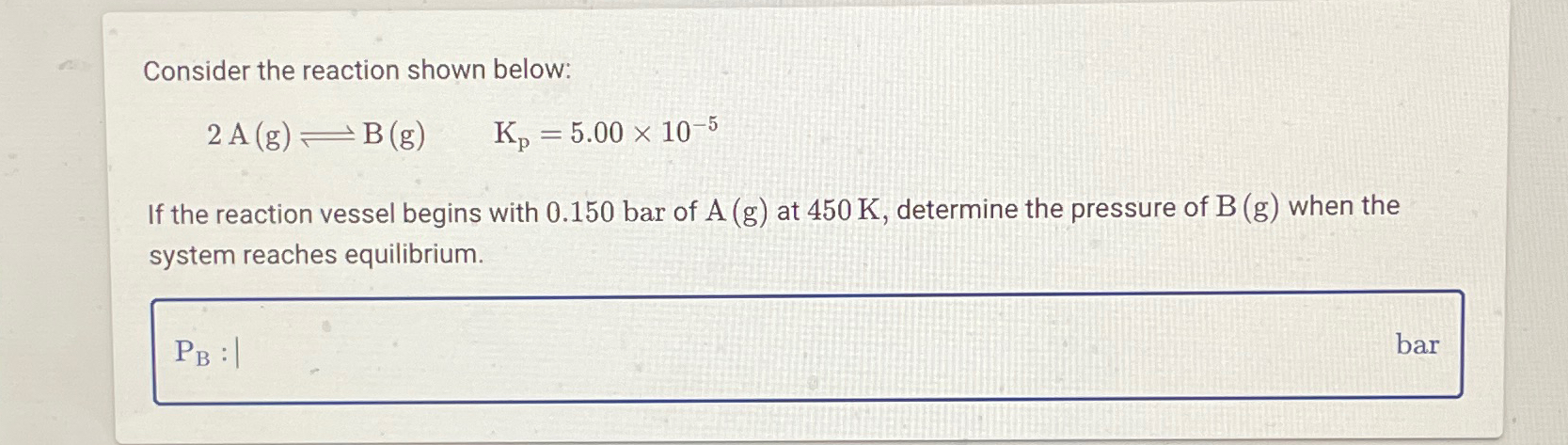 Solved Consider the reaction shown | Chegg.com