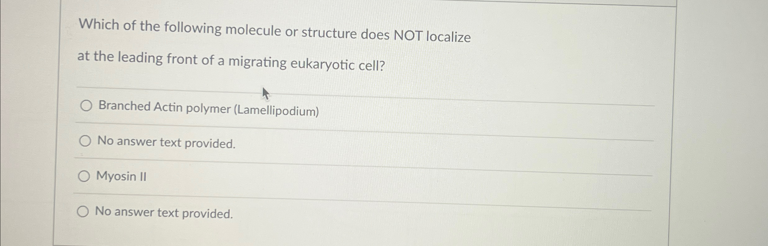 Solved Which of the following molecule or structure does NOT | Chegg.com