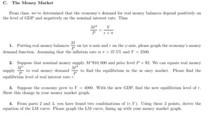 Solved From class, we've determined that the economy's | Chegg.com
