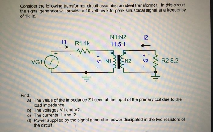 Solved Consider the following transformer circuit assuming | Chegg.com Solved Consider the following transformer circuit assuming | Chegg.com