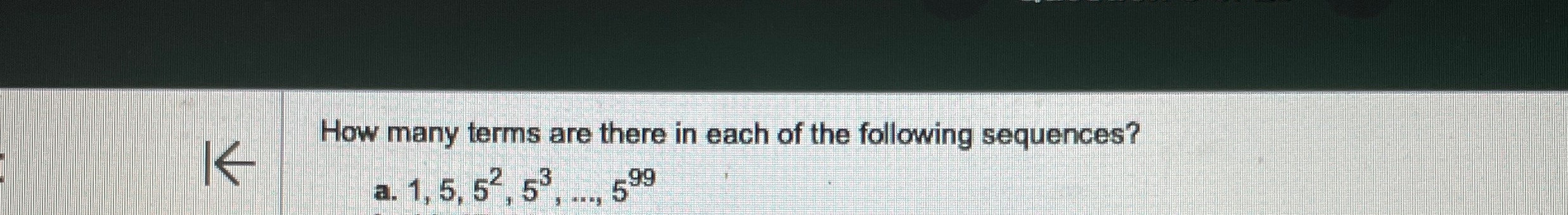 Solved How many terms are there in each of the following | Chegg.com