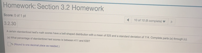Solved Homework: Section 3.2 Homework Score: 0 of 1 pt 10 of | Chegg.com
