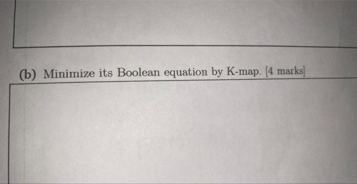 Solved 7 A Sigma Notation Of Sum Of Products Canonical Form