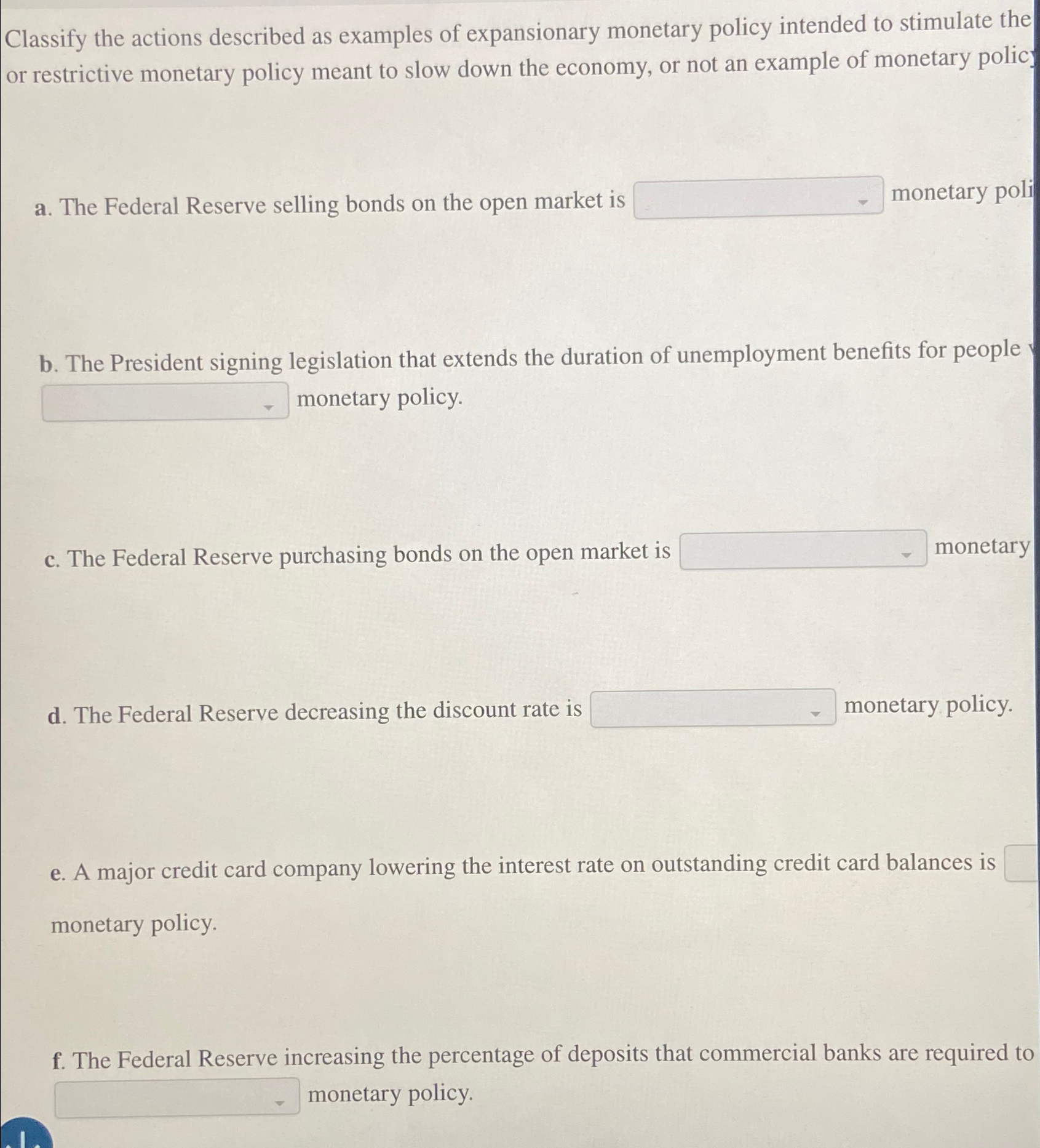 Solved Classify the actions described as examples of | Chegg.com