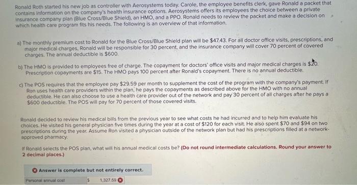 Solved Ronaid Roth storted his new job as controllor with | Chegg.com