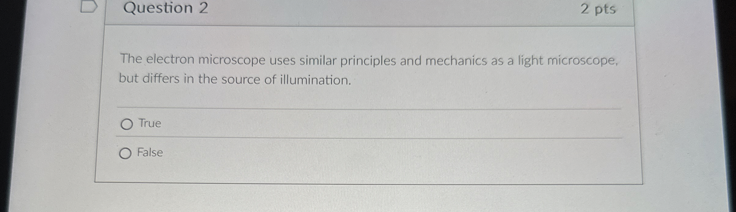 Solved Question 2The electron microscope uses similar | Chegg.com