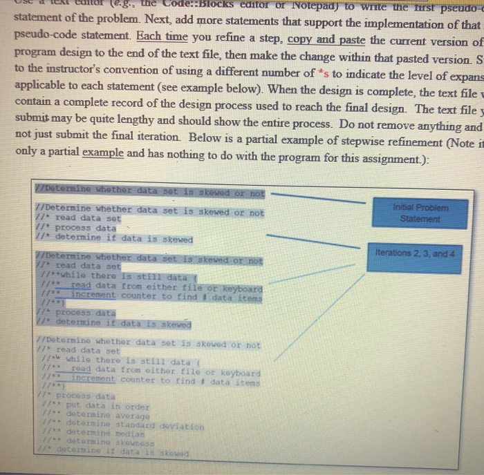 Solved Background: Stepwise refinement is a low level design | Chegg.com