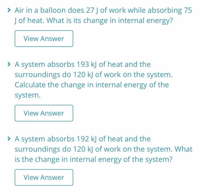 Solved > Air in a balloon does 27 J of work while absorbing | Chegg.com