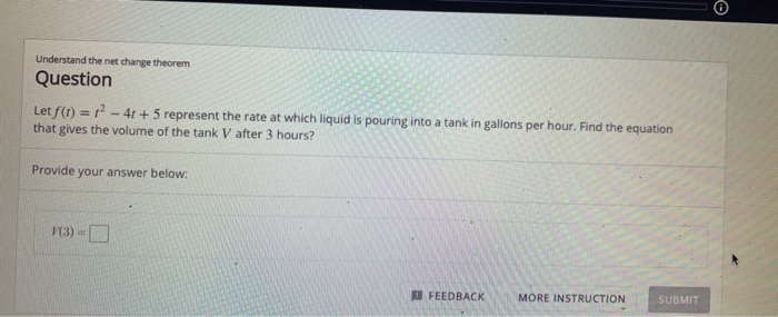 Solved Understand the net change theorem Question Letf(1) = | Chegg.com