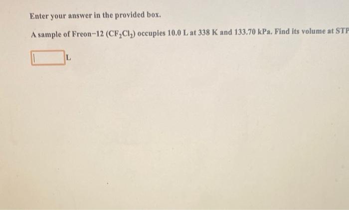 Solved Enter your answer in the provided box. A sample of | Chegg.com