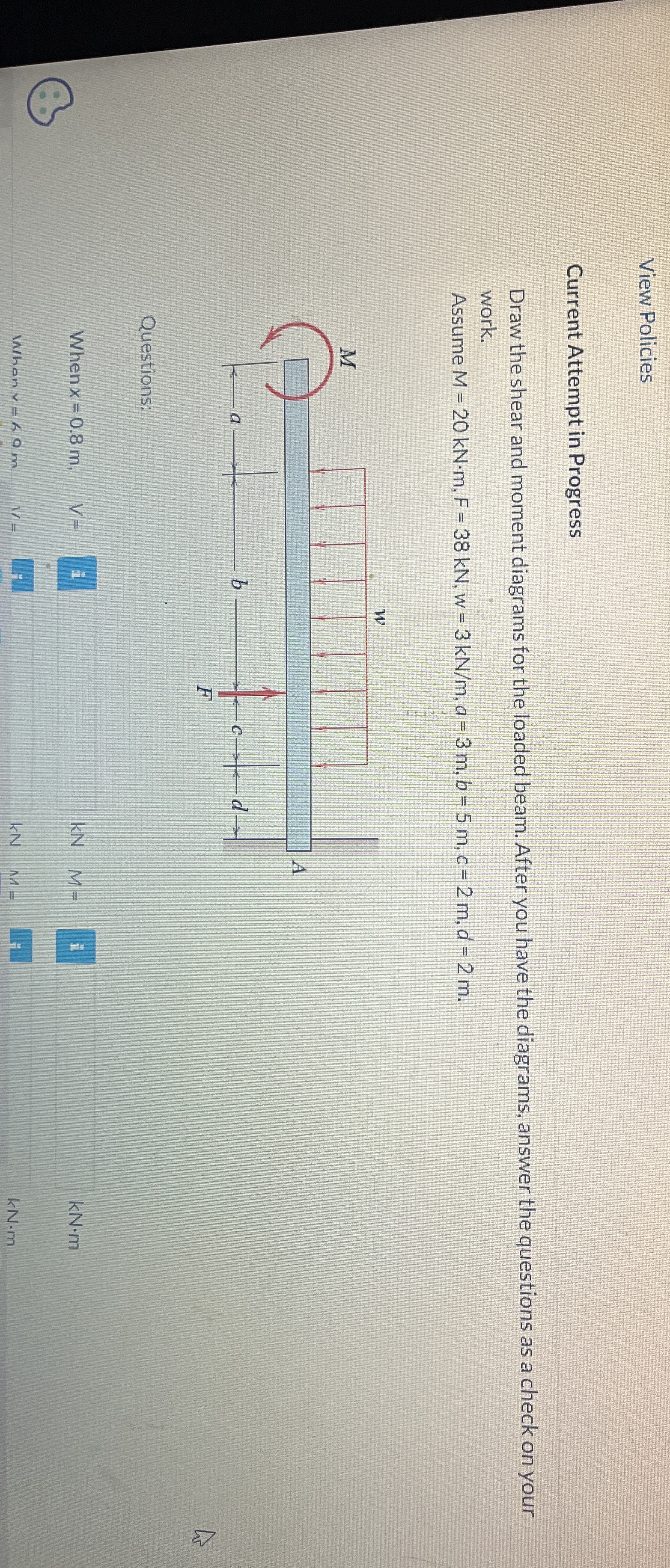 Solved View PoliciesCurrent Attempt in ProgressDraw the | Chegg.com