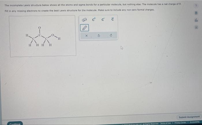 Solved The incomplete Lewis structure below shows all the | Chegg.com