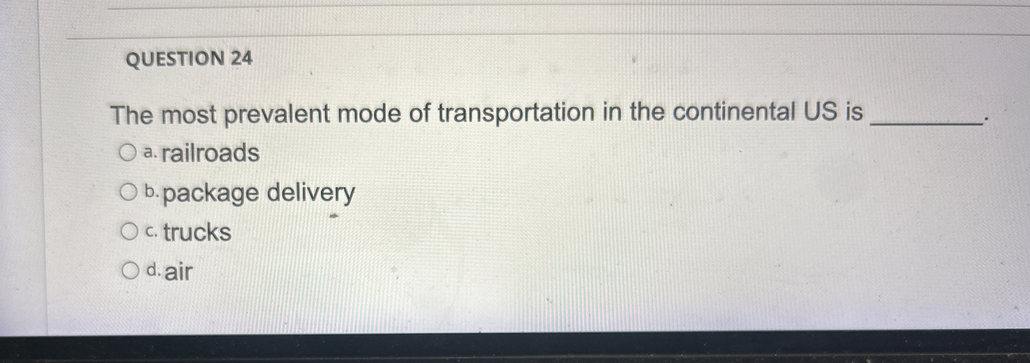 High Quality SOLUTION QUESTION 24The most prevalent mode of ...