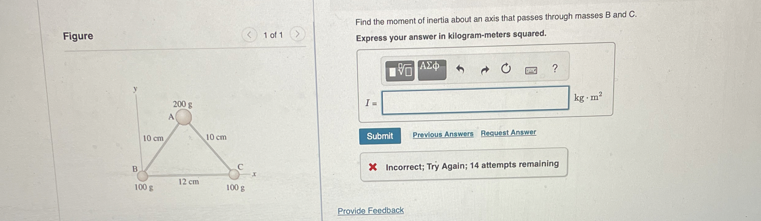 Solved Figure1 ﻿of 1Find the moment of inertia about an axis | Chegg.com