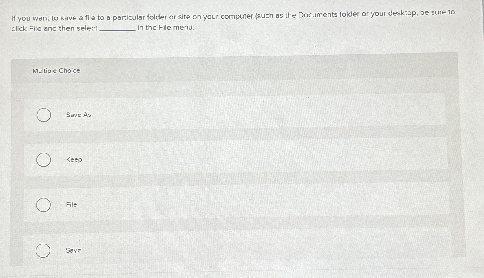Solved If you want to save a file to a particular folder or | Chegg.com