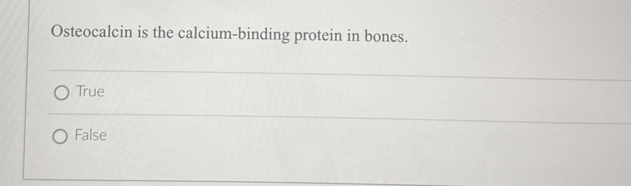 Solved Osteocalcin is the calcium-binding protein in | Chegg.com