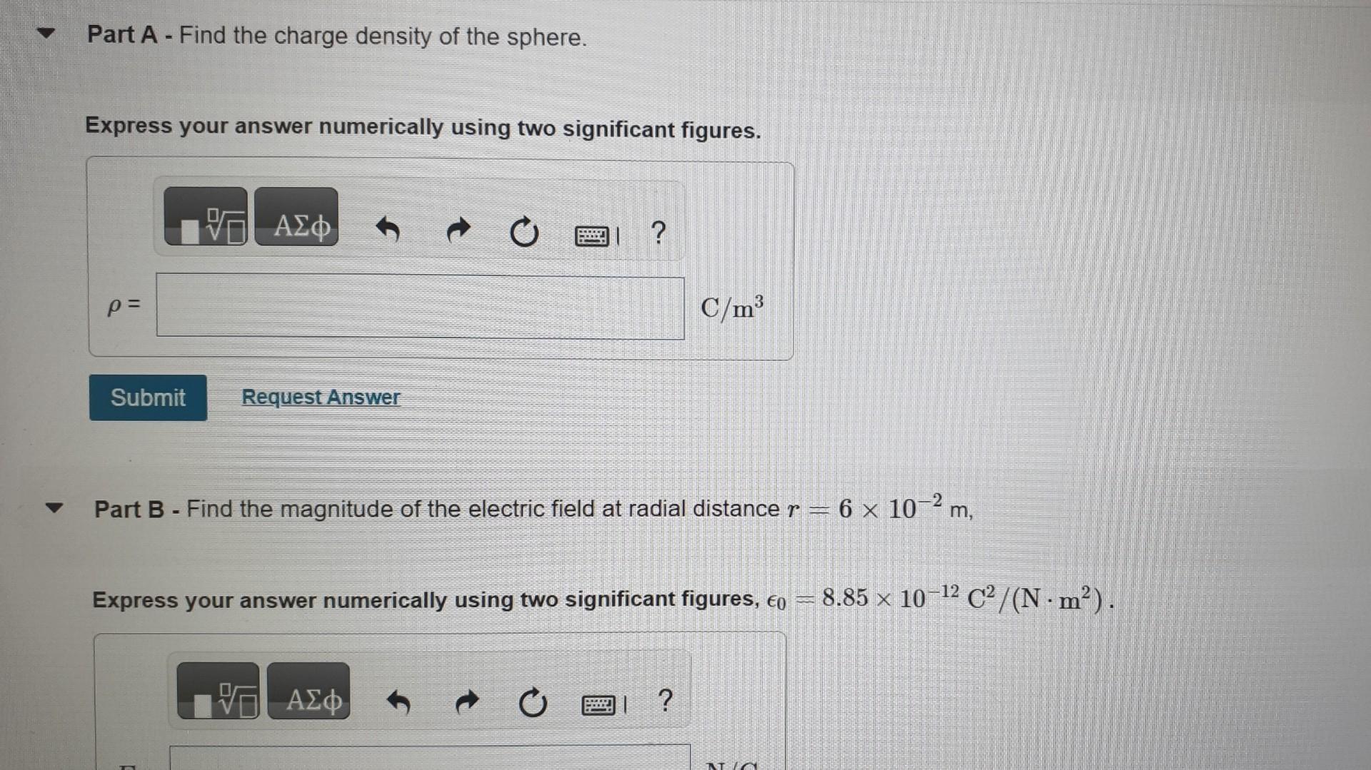 Solved A total charge Q=2.6μC is uniformly distributed to | Chegg.com