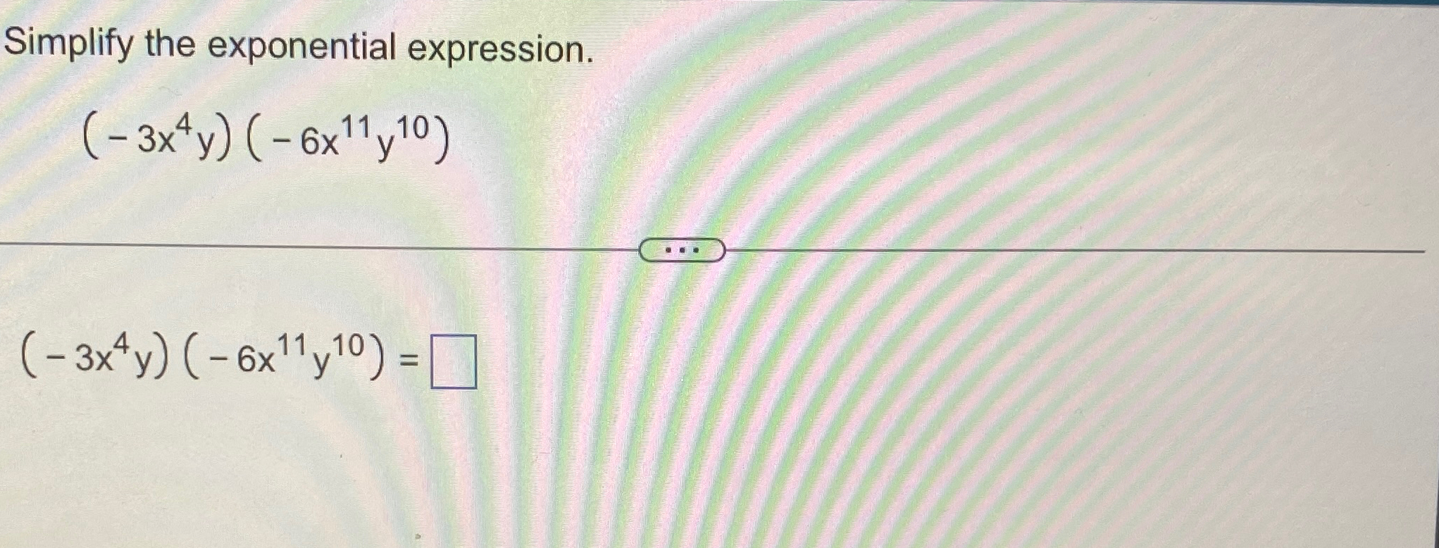 Solved Simplify the exponential | Chegg.com