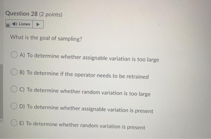 Solved Question 28 (2 points) Listen What is the goal of | Chegg.com