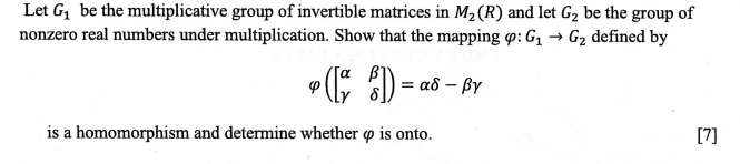 Solved Let G1 ﻿be the multiplicative group of invertible | Chegg.com