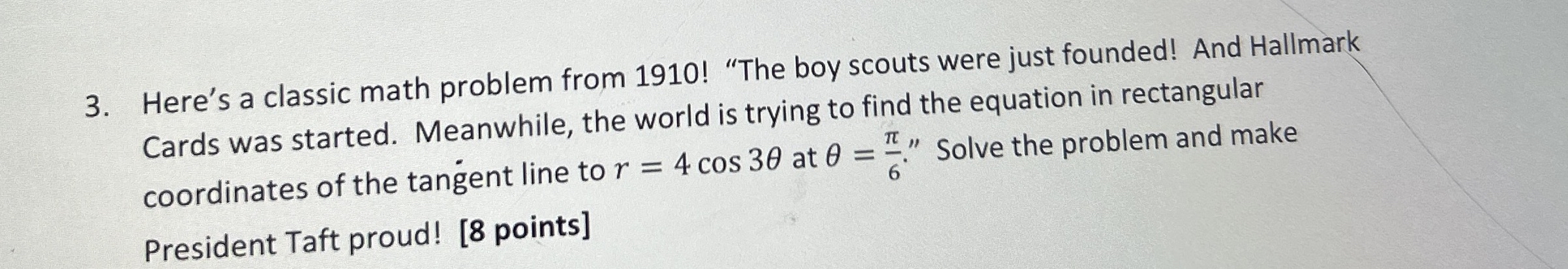 Solved Here's a classic math problem from 1910! ﻿"The boy | Chegg.com