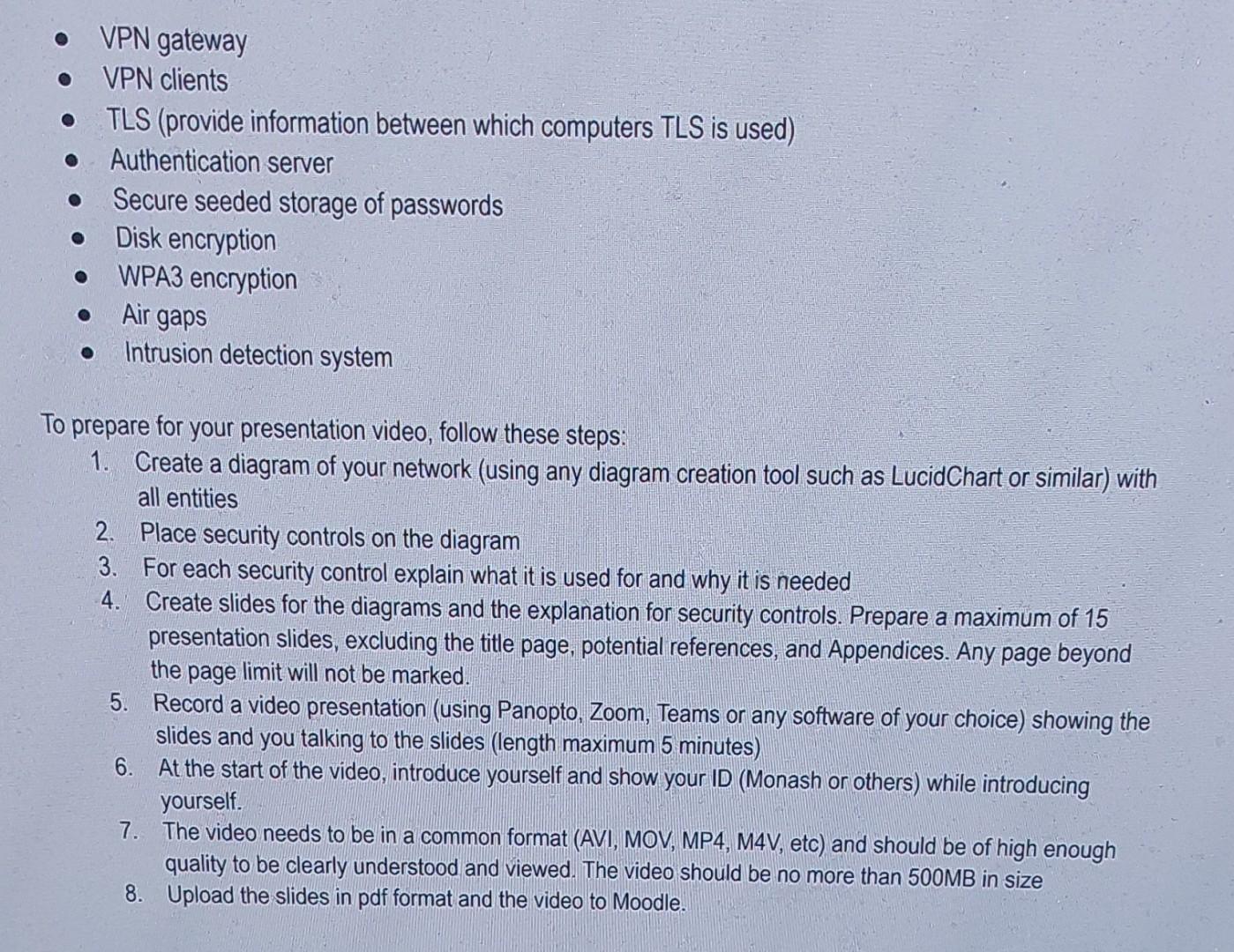 Solved Part 2- Security controls in an IT network of a | Chegg.com