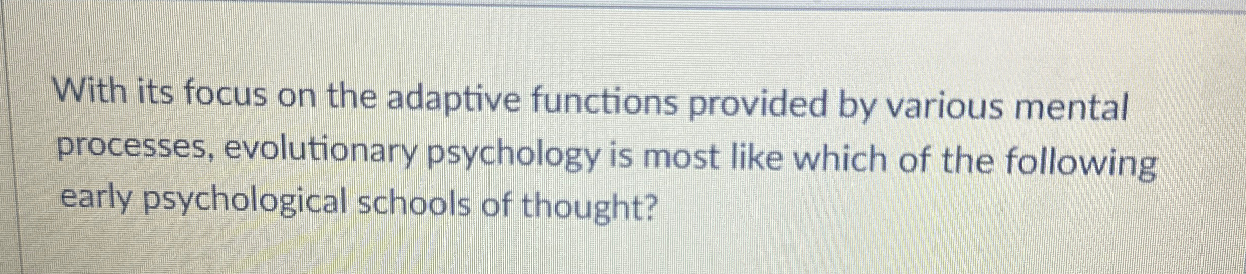Solved With its focus on the adaptive functions provided by | Chegg.com
