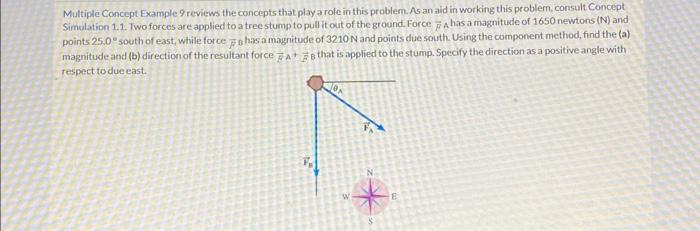 Solved Multiple Concept Example 9 reviews the concepts that | Chegg.com