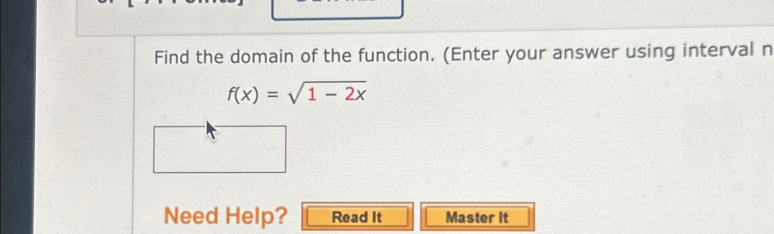 Solved Find the domain of the function. (Enter your answer | Chegg.com