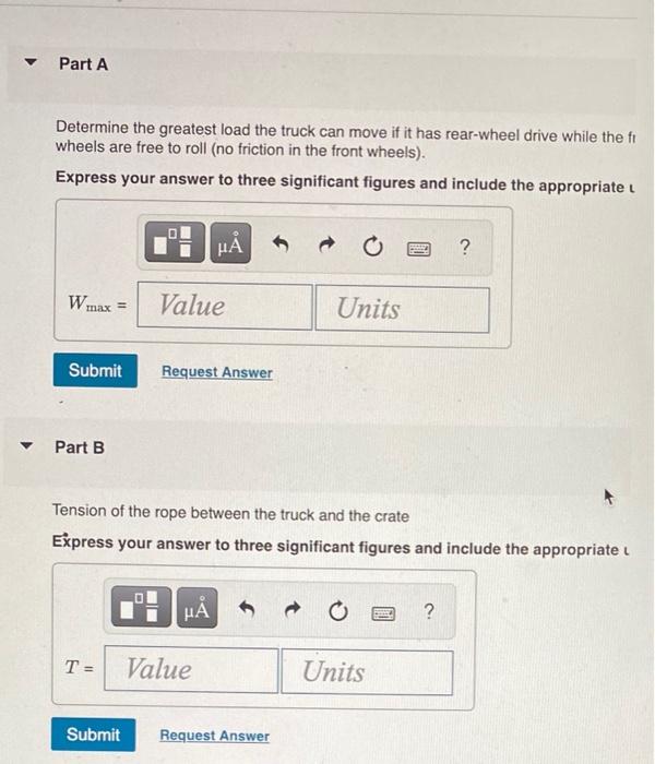 Solved Consider the buckstion in (Figues. 1). The truck has | Chegg.com