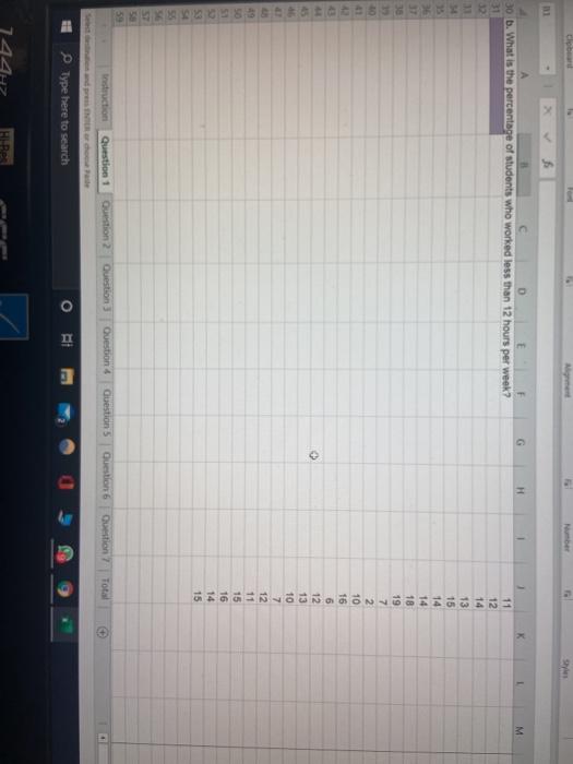 Solved Formatting Table Styles Clipboard Alignment Number | Chegg.com