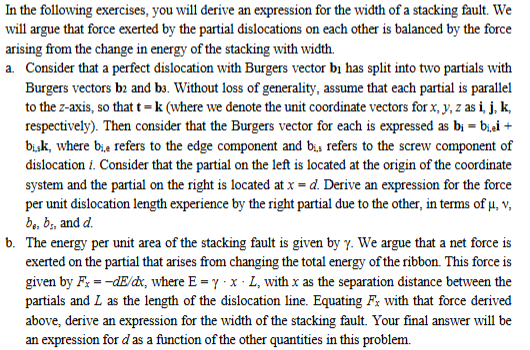 In ﻿the following exercises, you will derive an | Chegg.com