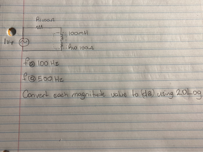 Solved Find Vout . After Vout is calculated use 20LoG to | Chegg.com