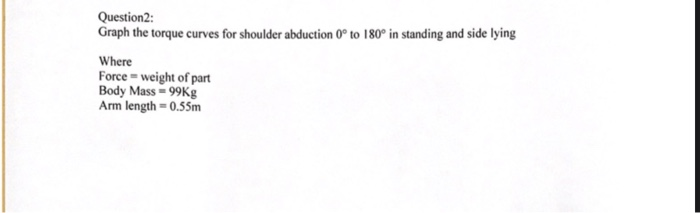 Solved Question2: Graph the torque curves for shoulder | Chegg.com