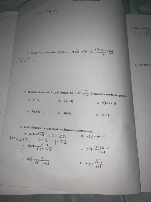 Solved Introduction To Functions I Use Function Notation To 1954
