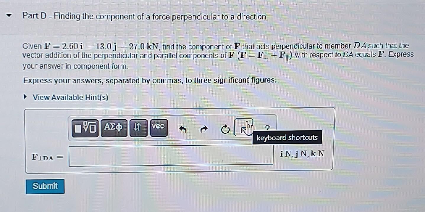 Solved Leaming Goal: To use the dot product to find the | Chegg.com
