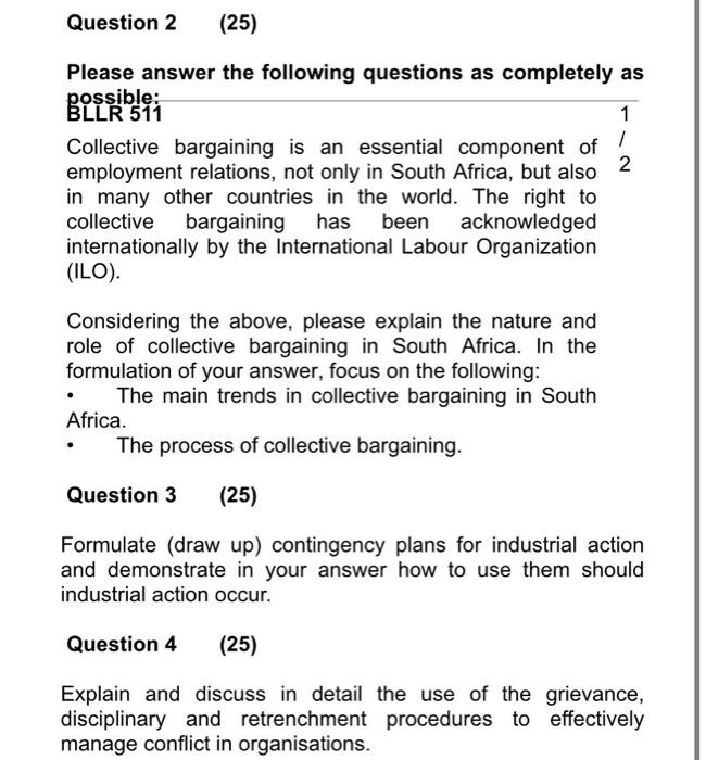 Solved Question 2 (25) Please answer the following questions | Chegg.com Solved Question 2 (25) Please answer the following questions | Chegg.com