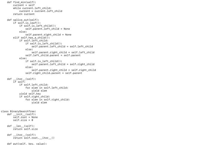 Solved write a method that finds the sum of all the keys in | Chegg.com
