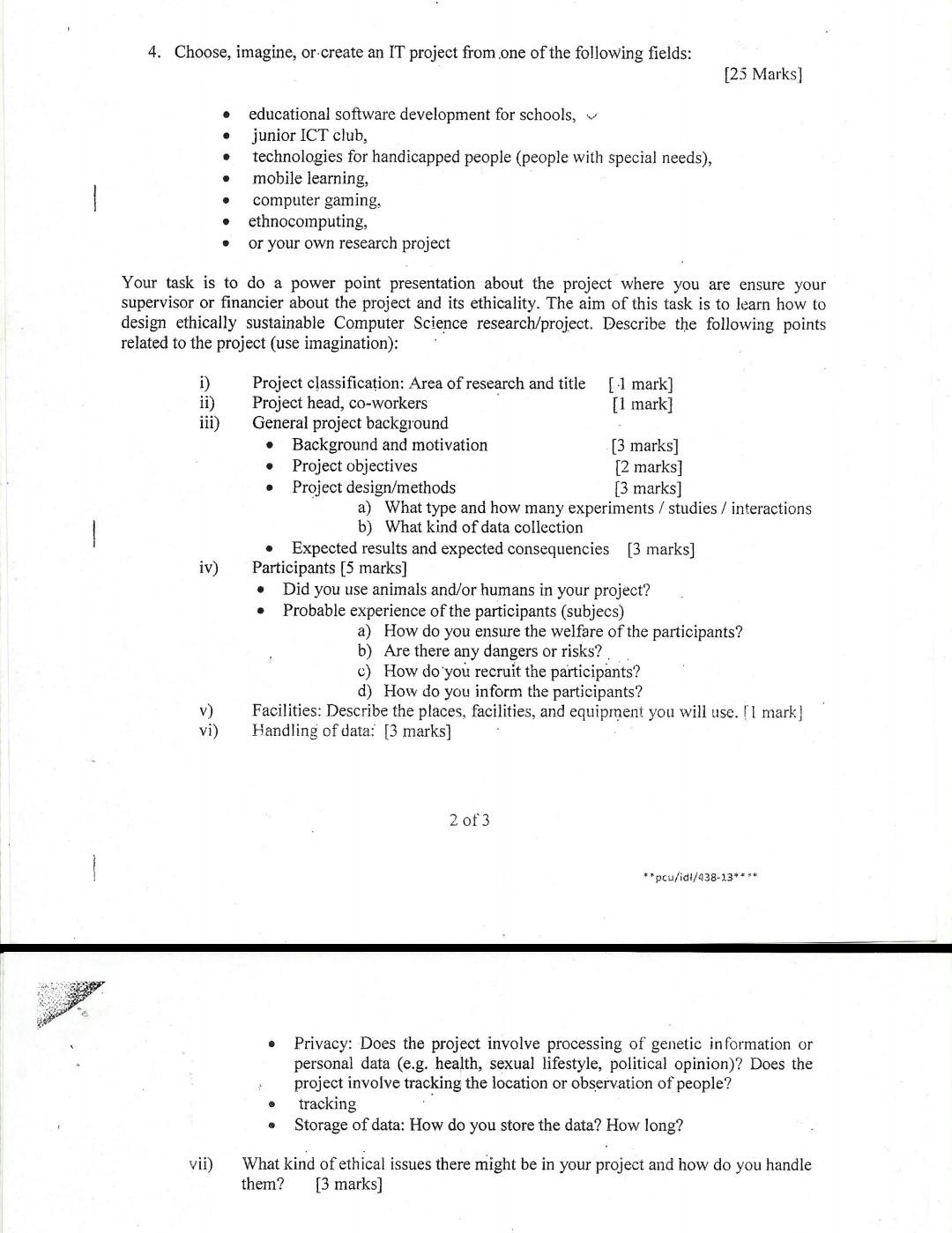 Solved 4. Choose, imagine, or.create an IT project from one | Chegg.com