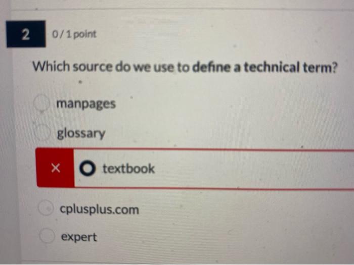 [Solved]: Which source do we use to define a technical term