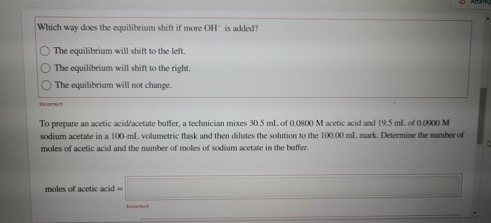 Solved The acetic acid/acetate buffer system is a common | Chegg.com