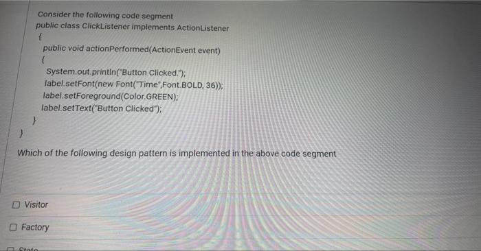 Solved Consider the following code segment public class | Chegg.com