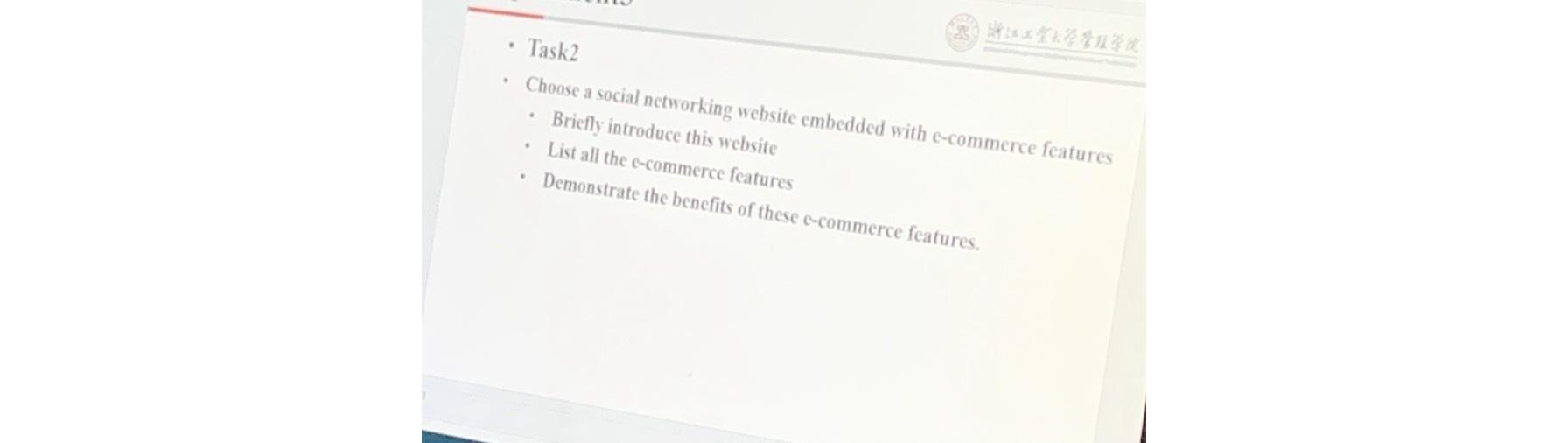 Solved Task2Choose a social networking website embedded with | Chegg.com