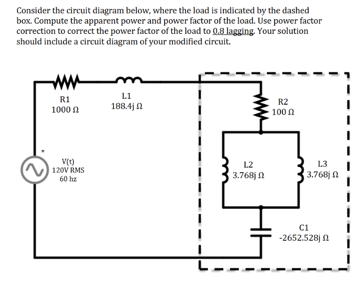 Solved Consider the circuit diagram below, where the load is | Chegg.com