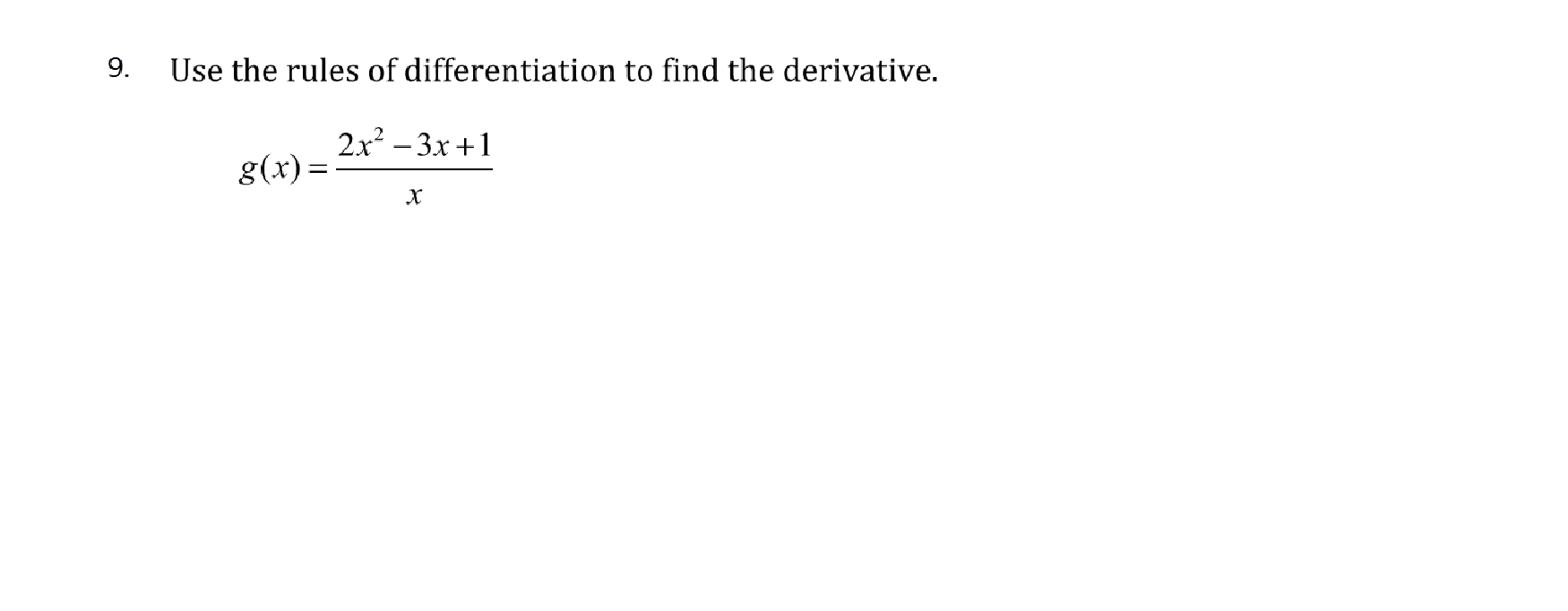 Solved Use the rules of differentiation to find the | Chegg.com