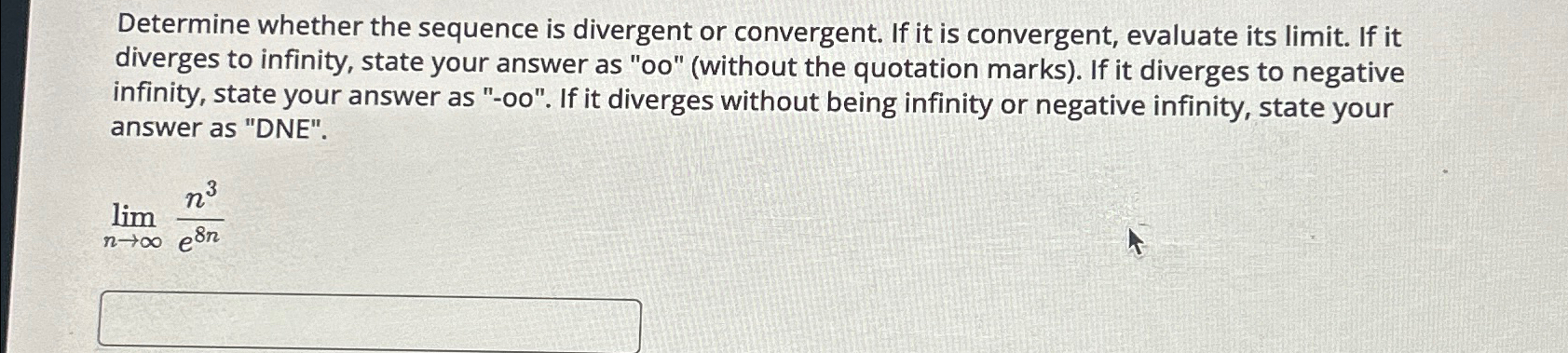 Solved Determine whether the sequence is divergent or | Chegg.com