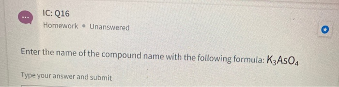 Solved IC: Q15 Homework. Answered Enter the formula for the | Chegg.com