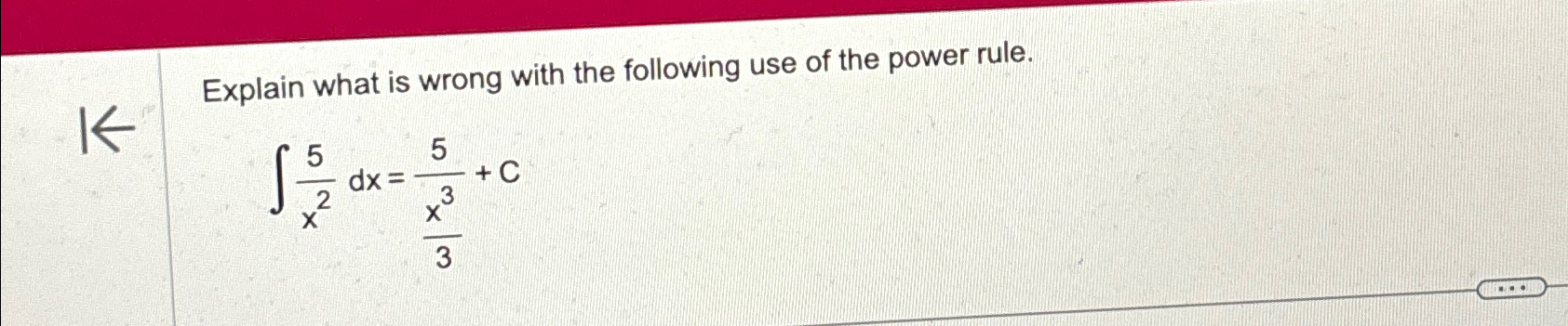 Solved Explain what is wrong with the following use of the | Chegg.com